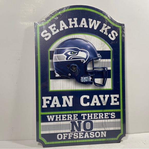 NFL | Wall Decor | Seattle Seahawks Wall Sign Fan Cave Where Theres No ...